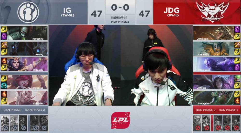 连胜终止！JDG让一追二击败IG拿下赛季第二胜-直播吧zhibo8.cc